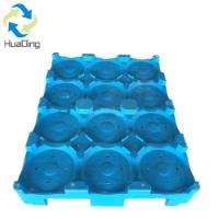 China 1000kg Dynamic Load HUADING 12 Bottle 1000*800 Water Bucket Plastic Pallet Heavy Duty for sale