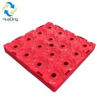China 1000kg Dynamic Load HUADING 12 Bottle 1000*800 Water Bucket Plastic Pallet Heavy Duty for sale