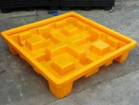 China CE/SGS/ISO9001 Certified HUADING Heavy Duty Industry Spill Pallet 4-Way Entry Type for sale