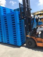 China Static Load 4000kg HUADING 1500X1500mm Stacked Double Face Open Deck Flat Plastic Pallet for sale