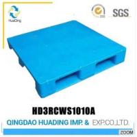 China Industry Pallet HUADING 1000*1000 Single Face Plastic Pallet for Dynamic Load 1.5T for sale