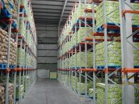 China Industry Pallet HUADING 1000*1000 Single Face Plastic Pallet for Dynamic Load 1.5T for sale