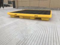China 32kg/pcs HUADING 4 Drum Spill Pallet Spill Deck Pallet 1300*1300*150 mm and Practical for sale