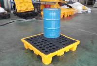 China 32kg/pcs HUADING 4 Drum Spill Pallet Spill Deck Pallet 1300*1300*150 mm and Practical for sale