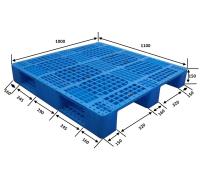 China Static Load 6T Single Faced Style HDPE Material Heavy Duty Industrial Plastic Pallets 1110 for sale