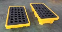 China 32kg Single Faced Style HUADING Oil Spill Pallet for Two Drums Truck Transportation for sale