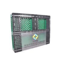 China Large Size Stacking Plastic Pallet by HUADING Grid Double Faced for Racking System for sale