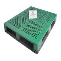 China Large Size Stacking Plastic Pallet by HUADING Grid Double Faced for Racking System for sale