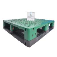 China Large Size Stacking Plastic Pallet by HUADING Grid Double Faced for Racking System for sale