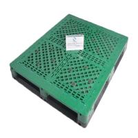 China Large Size Stacking Plastic Pallet by HUADING Grid Double Faced for Racking System for sale