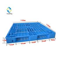 China HUADING 1100*1100mm Recycled HDPE One Way Plastic Pallet for Dynamic Load of 0.6T for sale
