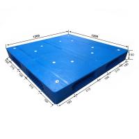 China Dynamic Load of 1.5T 1200x1200 Injection Molded Plastic Pallets for Warehouse for sale