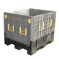 China Large Capacity Foldable Plastic Container with 4T Static Load and Collapsible Design for sale