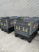 China Large Capacity Foldable Plastic Container with 4T Static Load and Collapsible Design for sale