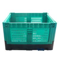 China Dynamic Load 1T Collapsible Pallet Box for Fruit Storage 1200*1000*760mm Ventilation for sale