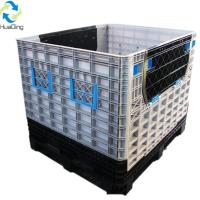 China Single Faced Style Foldable HDPE Plastic Pallet Box for Automotive Battery Storage for sale