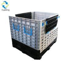China Single Faced Style Foldable HDPE Plastic Pallet Box for Automotive Battery Storage for sale