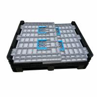 China Foldable Plastic Pallet Box for Packaging Automotive Parts 1200*1000*860mm Heavy Duty for sale