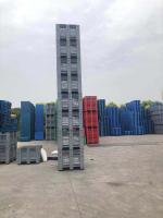 China 1200*1000*810mm Foldable Plastic Pallet Box for Bulk Storage in Black Gray Blue Closed for sale