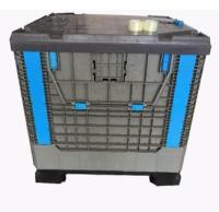 China Foldable and Collapsible Plastic Pallet Box 50.00kgs Capacity for Heavy Duty Loading for sale
