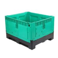 China Collapsible Gaylord Box Plastic Pallet Box with 4 Way Entry Type and 4T Static Load for sale