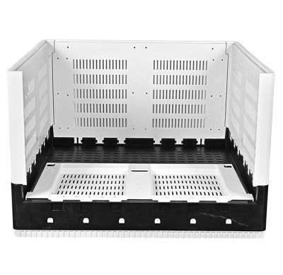 China Scale Heavy Duty 73kgs Collapsible Plastic Pallet Box for Storing Vegetables and Fruits for sale
