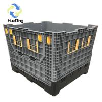 China 1200*1000*1000mm Heavy Duty Plastic Pallet Bin for Collapsible Bulk Pallet Containers for sale