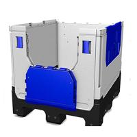 China 1200*1000*975mm Heavy Duty Collapsible Pallet Box Bins for Car Battery Packaging for sale