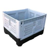 China 1 Ton 4 Ton/layer Capacity Gray Plastic Pallet Bins and Containers for Bulk Stacking for sale
