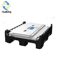 China 1T Dynamic Load Food Storage Collapsible Plastic Pallet Container with Lids and Bins for sale