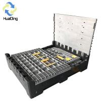 China 1200*1000mm Logistic Heavy Duty Collapsible Pallet Container with 1 Ton 4 Ton Capacity for sale
