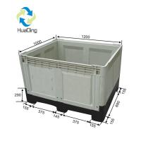 China 1200x1000 HDPE Plastic Pallet Box for Convenient Bulk Storage and Handling Solutions for sale