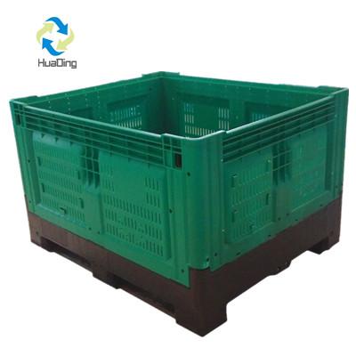 China Collapsible Plastic Pallet Box L1200*W1000*H760 mm for Packaging of Food Containers for sale