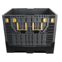 China Grey and Black Foldable Large Container for Heavy Duty Industry Storage Solutions for sale