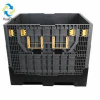 China Grey and Black Foldable Large Container for Heavy Duty Industry Storage Solutions for sale