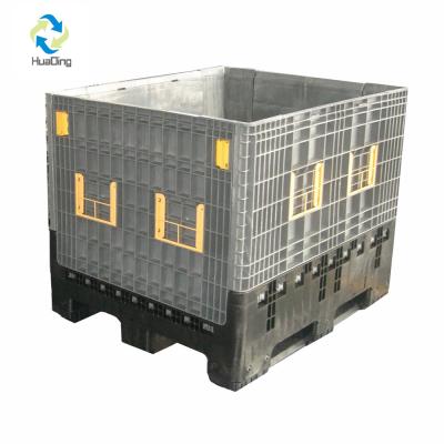 China Dynamic Load 1.2T Collapsible Bulk Container with Lid Labeling Options Depending on Volume for sale