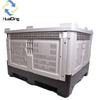 China Large Bulk Storage Foldable Pallet Box for Fruits and Vegetables Dynamic Load 1T for sale