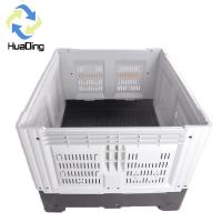 China Large Bulk Storage Foldable Pallet Box for Fruits and Vegetables Dynamic Load 1T for sale