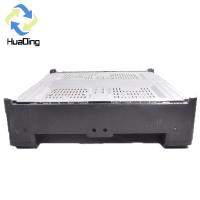 China Large Bulk Storage Foldable Pallet Box for Fruits and Vegetables Dynamic Load 1T for sale