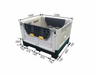China Distribution with Large Collapsible Plastic Pallet Bin and Capacity Requirements for sale