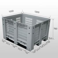 China Storage Solution HUADING Stackable Turnover Plastic Pallet Box for Industry Needs for sale