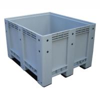 China Custom Size Heavy Duty Foldable Plastic Pallet Box for Vented Bulk Container Shipping for sale