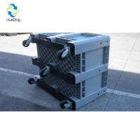 China Custom Size Heavy Duty Foldable Plastic Pallet Box for Vented Bulk Container Shipping for sale