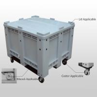 China 1T Dynamic Load Plastic Pallet Box with 820L High Capacity and 1200*1000*760mm Size for sale