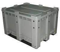 China 1125x925x615mm HDPE Pallet Box for Storage Single Faced 4 Way Entry 100-400kg/Layer for sale