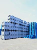 China 1125x925x615mm HDPE Pallet Box for Storage Single Faced 4 Way Entry 100-400kg/Layer for sale