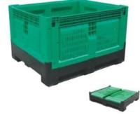 China HUADING Foldable Plastic Storage Bin Collapsible Pallet Box with Large Capacity of 1T for sale