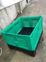 China HUADING Foldable Plastic Storage Bin Collapsible Pallet Box with Large Capacity of 1T for sale