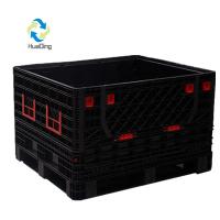 China HUADING Collapsible Industrial Plastic Pallet Box with Racking and HDPE Material for sale