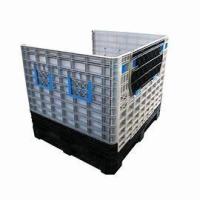 China Foldable HDPE Pallet Box for Large Storage 1200x1000x350mm Container Specification for sale